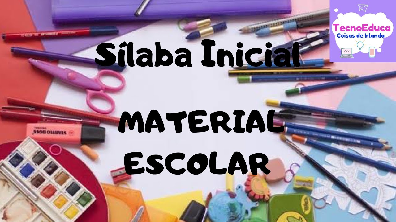 ATIVIDADE: Sílaba Inicial - Material Escolar - YouTube
