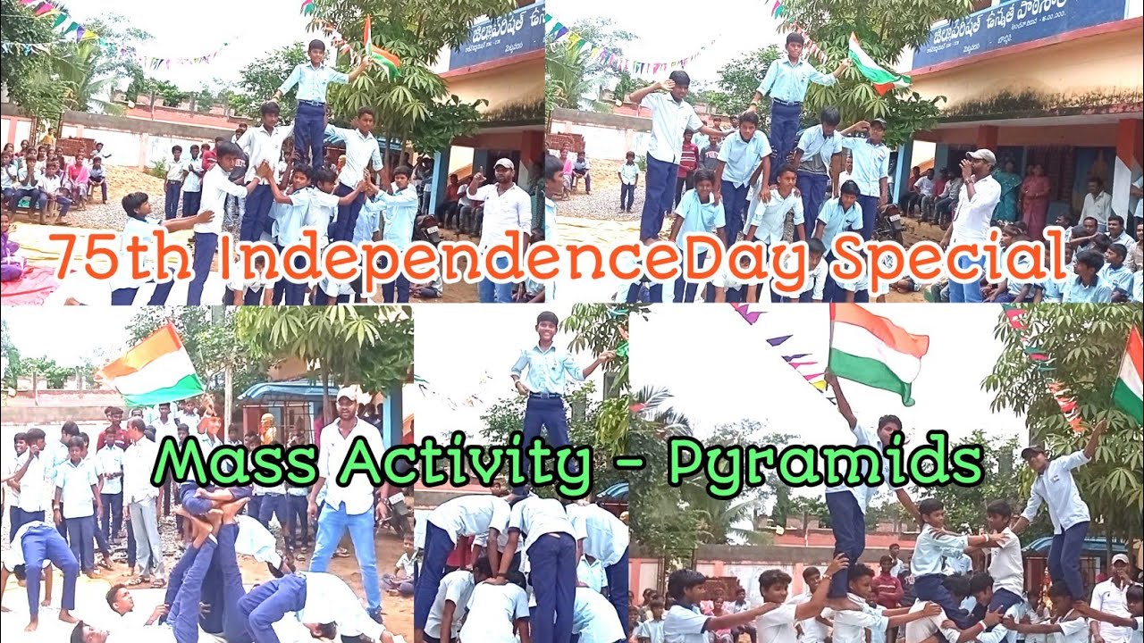 Independence Day Special Activity-Pyramids|| ZPHS || Rj..! - YouTube
