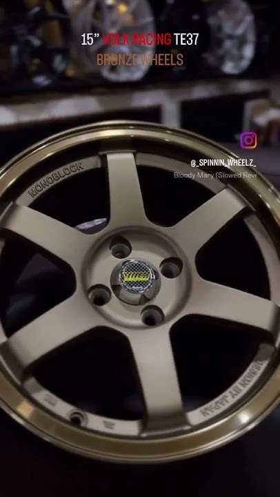 15” 4x100 Volk Racing TE37 Bronze Wheels (read description) - YouTube
