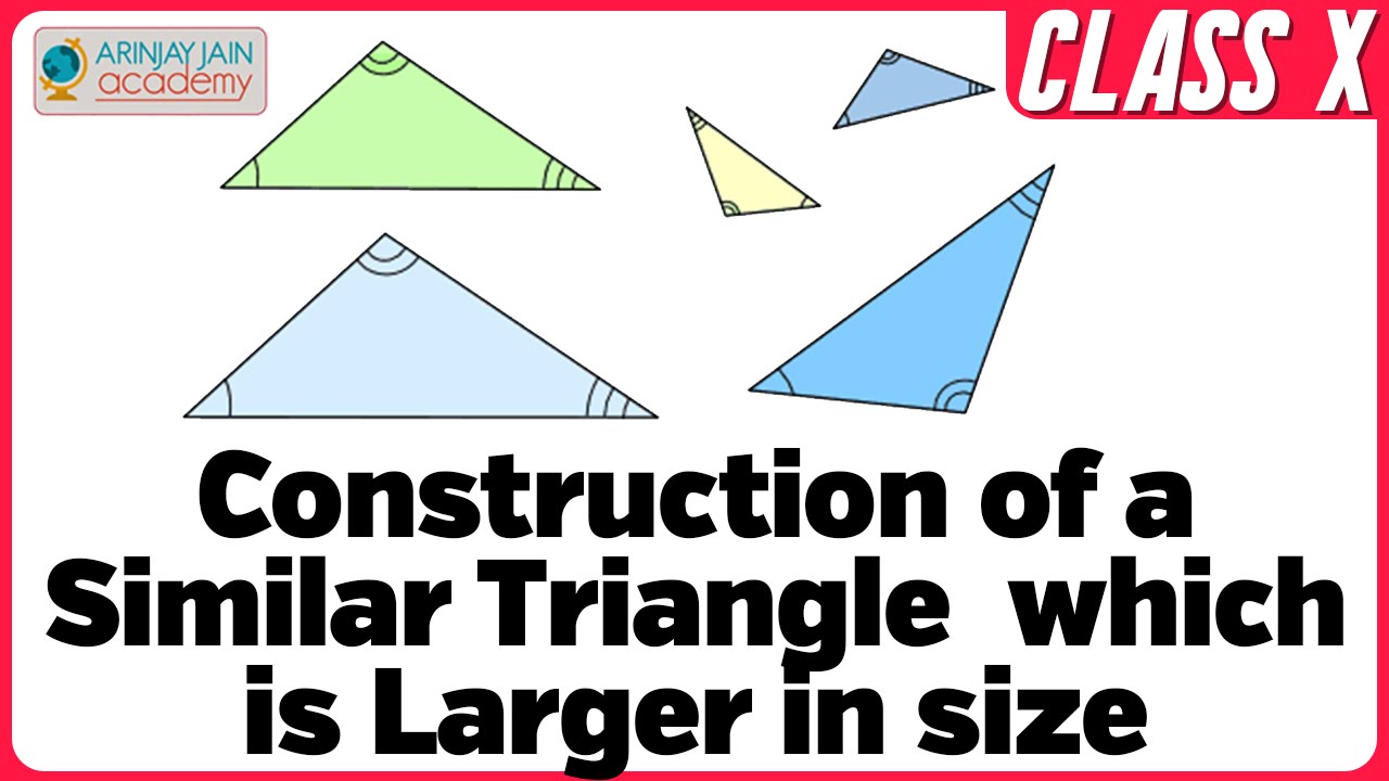 Construction of a Similar Triangle which is Larger in size - Geometry ...