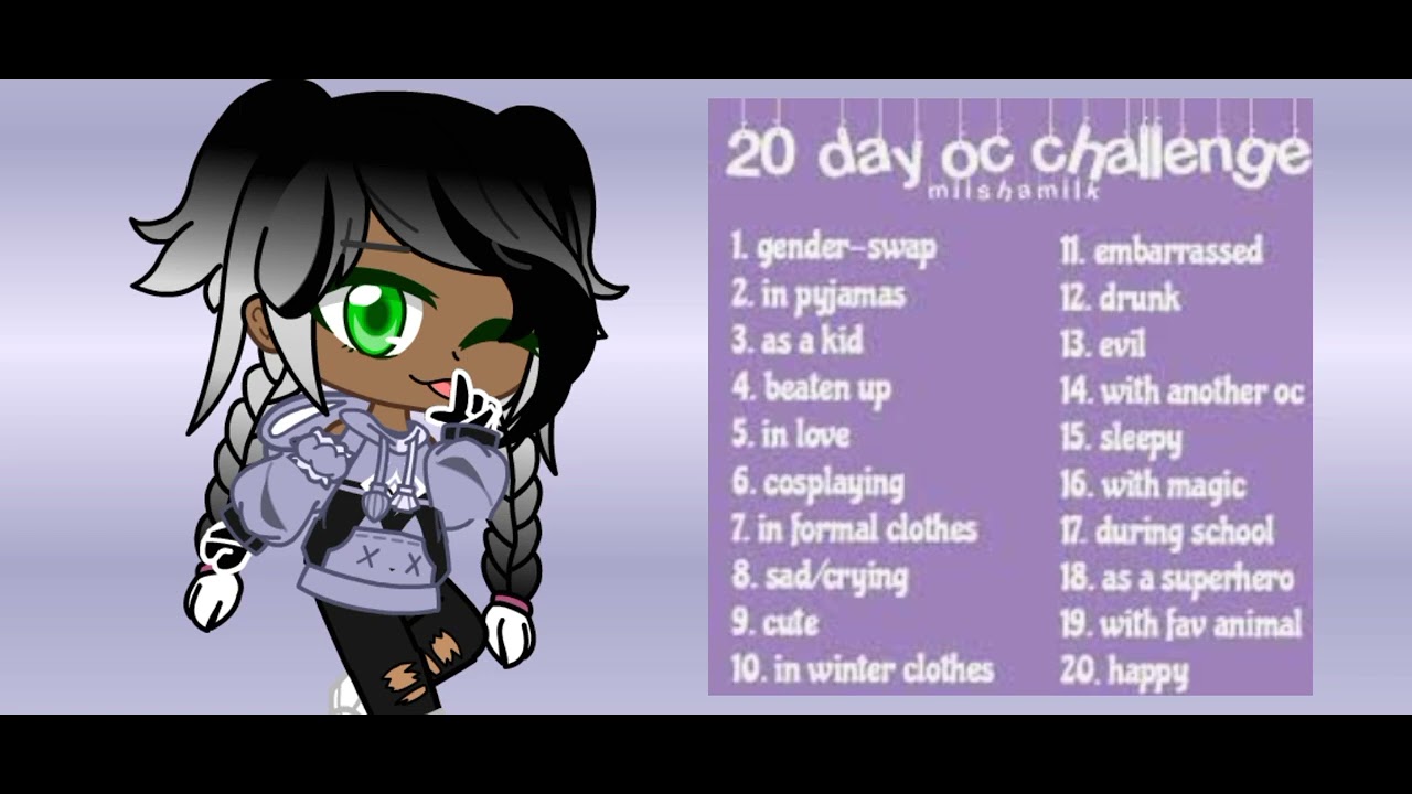 20 day OC challenge!! - YouTube