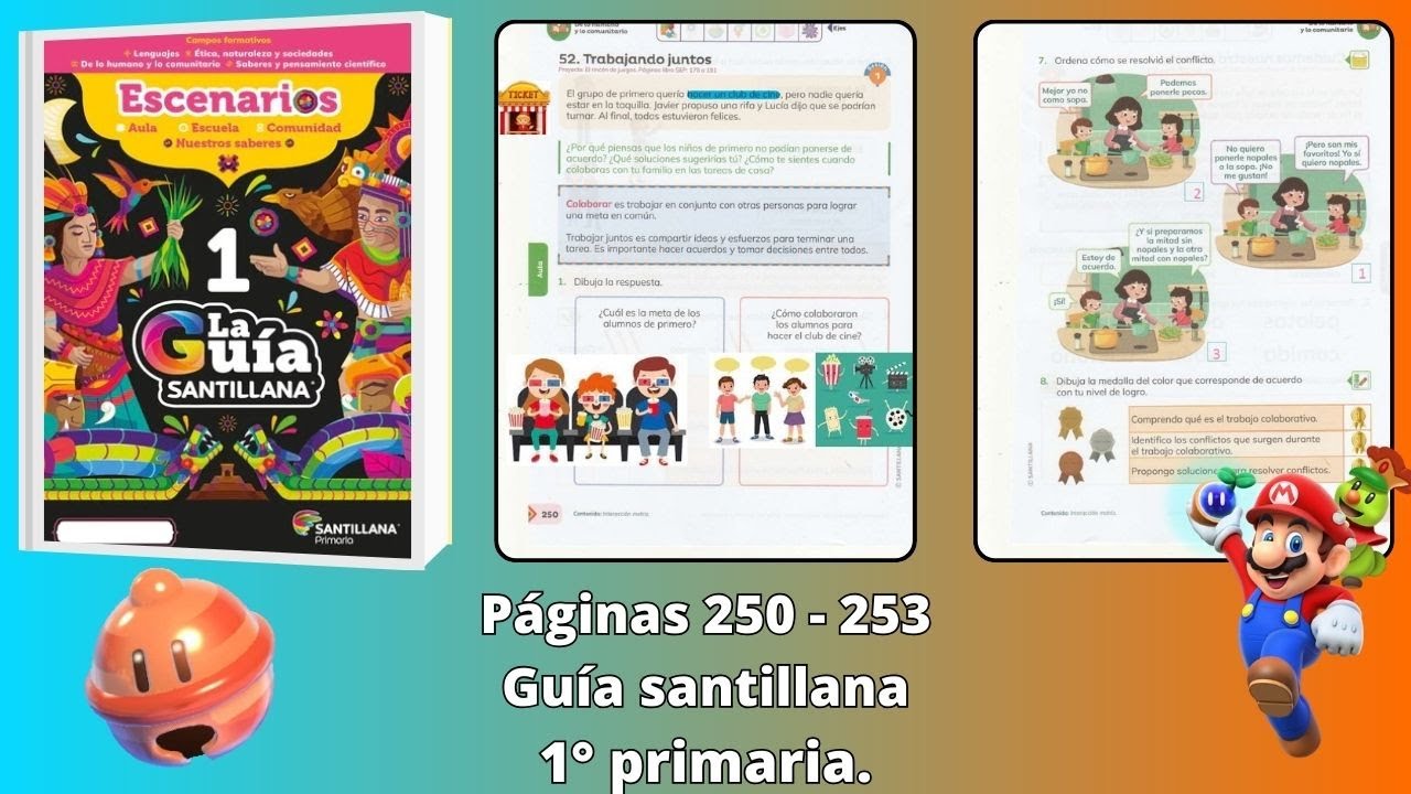Guía Santillana 1° páginas 250 - 251 - 252 - 253 - YouTube