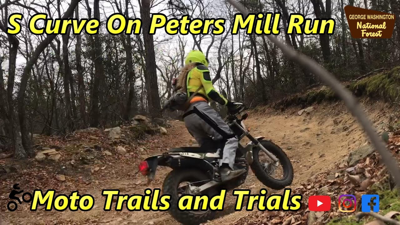 Riding The S Curve Section At Peters Mill Run - YouTube