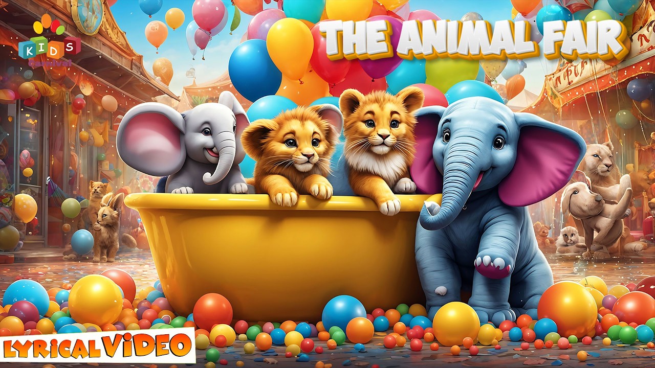 The Animal Fair Rhyme (Lyrical Video) I Nursery Rhymes And Kids Songs ...