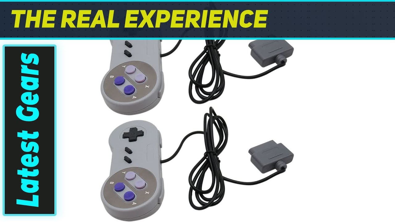 SNES Replacement Controllers: Best 2-Pack 6FT SNS-005 Value? - YouTube