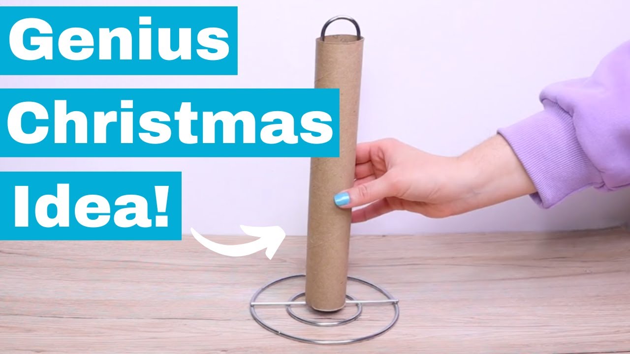 Do this IMMEDIATELY with your leftover paper towel roll for Christmas ...
