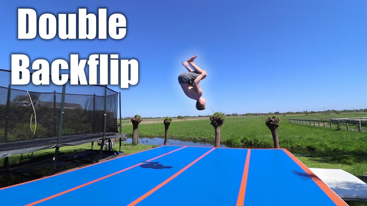 WE ALL DID DOUBLE BACKFLIPS ON AIRTRACK! - YouTube