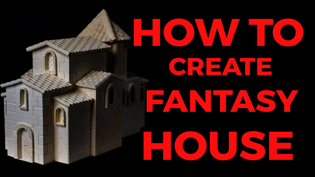 Crafting with Plaster: How to Create a Fantasy House - YouTube
