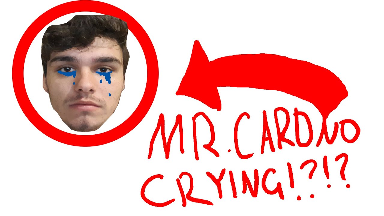 MR.CARDNO CAUGHT CRYING?!?! *EMOTIONAL* - YouTube