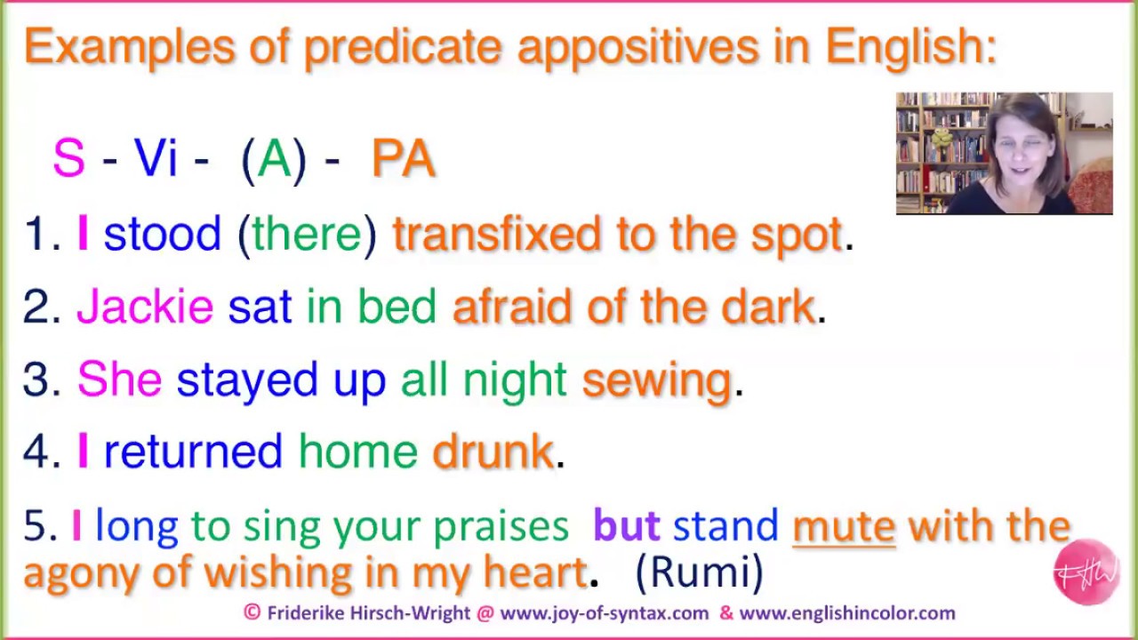 Predicate appositives in English and German - YouTube