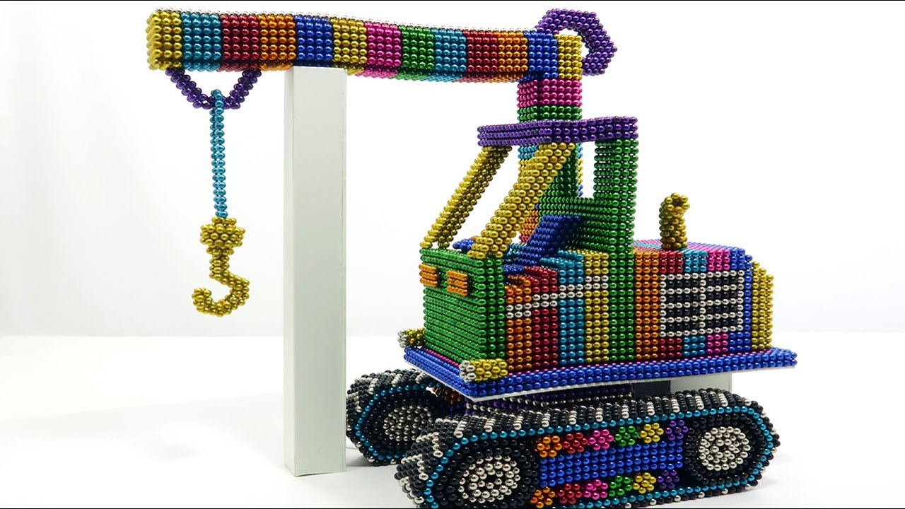 DIY - How To Make Crawler Crane With Magnetic Balls | Magnetic ...