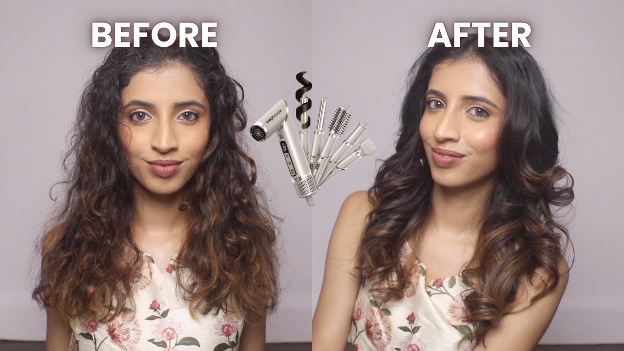 New Protouch Air Shot Review for Curly & Frizzy Hair! | Urvee - YouTube