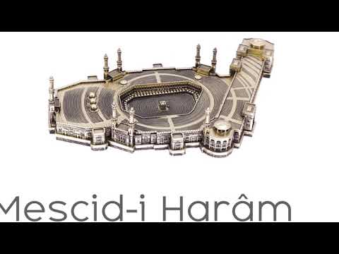 Mescidi Haram Kabe Biblo Dini Hediyelik Altın Renk