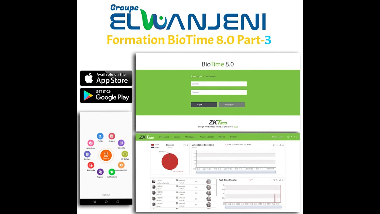 BIOTIME 8 0 CONFIGURATION ATTANDENCE AND SHIFT Part 3 - YouTube