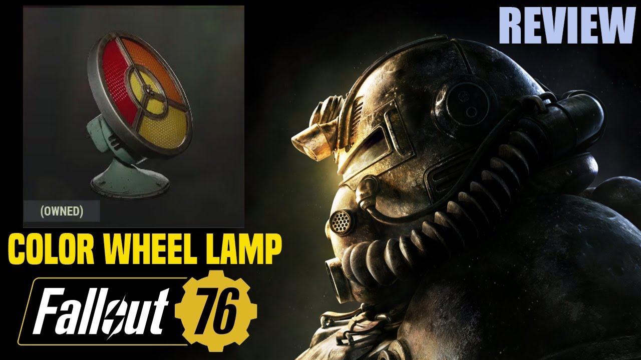 Fallout 76 - Rotating Color Wheel Lamp Review [Atomic Shop 250Atoms ...