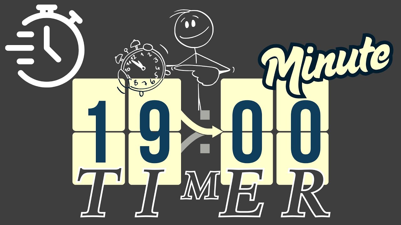 19 Minute #timer ⏲️ Silent with Alarm | No Sound Timer | Study Focus ...
