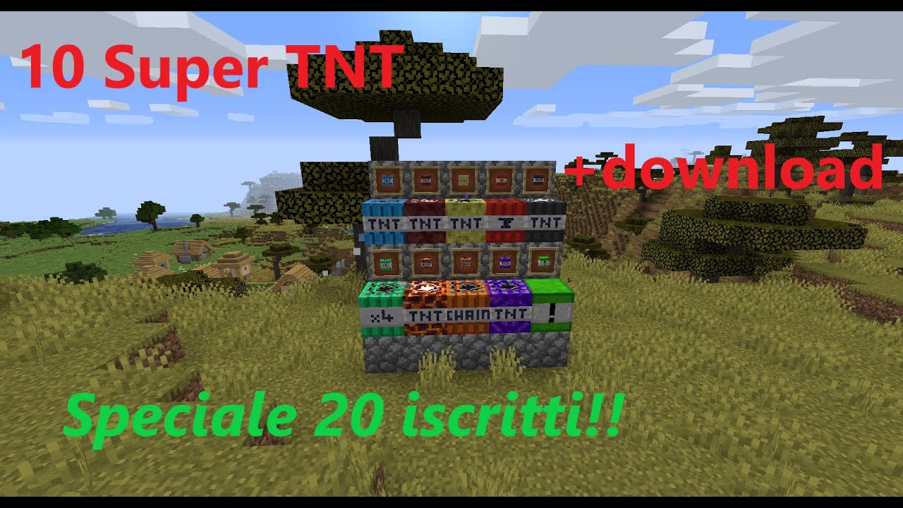 Minecraft|Super TNT datapack+resourcepack/Speciale 20 iscritti - YouTube