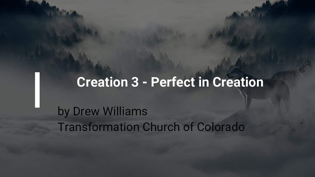 Creation 3 Perfect in Creation - YouTube