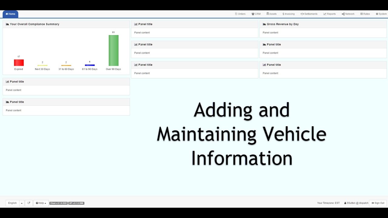 Adding and Maintaining Vehicle Information - YouTube