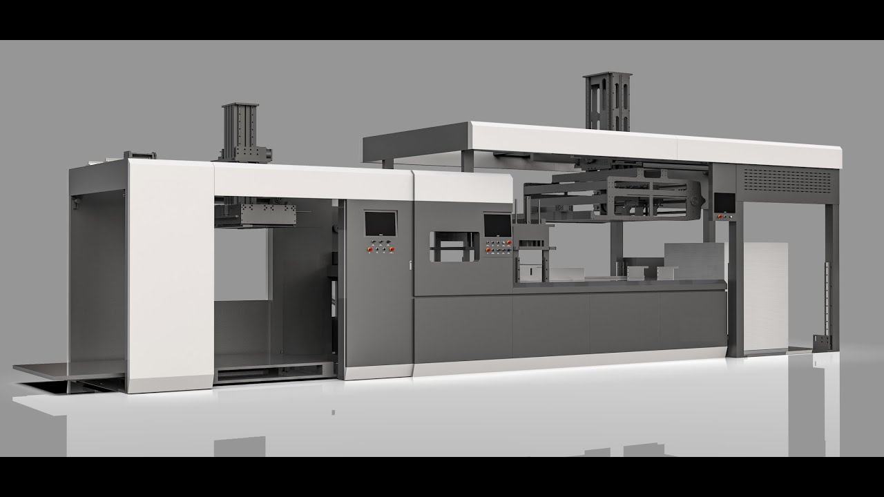 Full automatic stripping machine Model. 1100SZ - YouTube