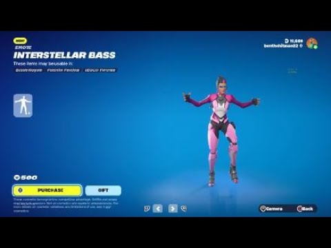 Fortnite Interstellar Bass Emote - YouTube