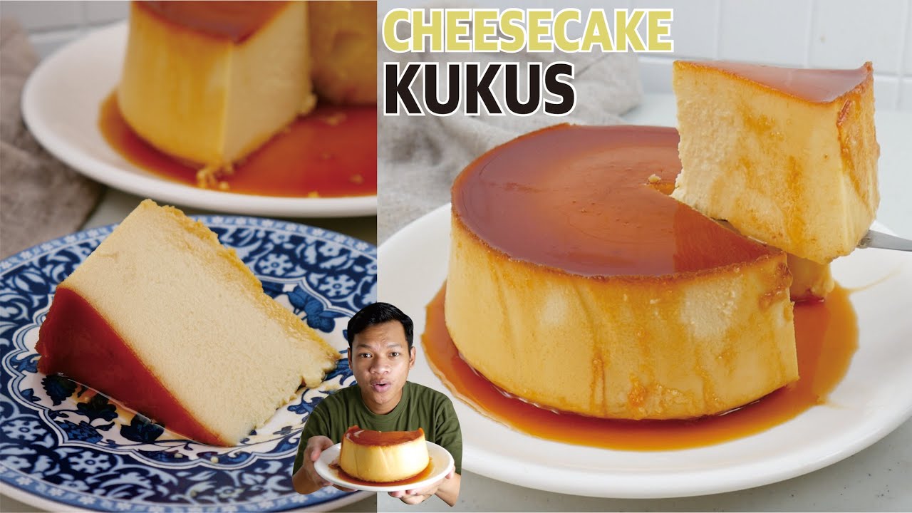 Resep Cheesecake Kukus Karamel TANPA MIXER TANPA OVEN TERLEMBUT!! - YouTube