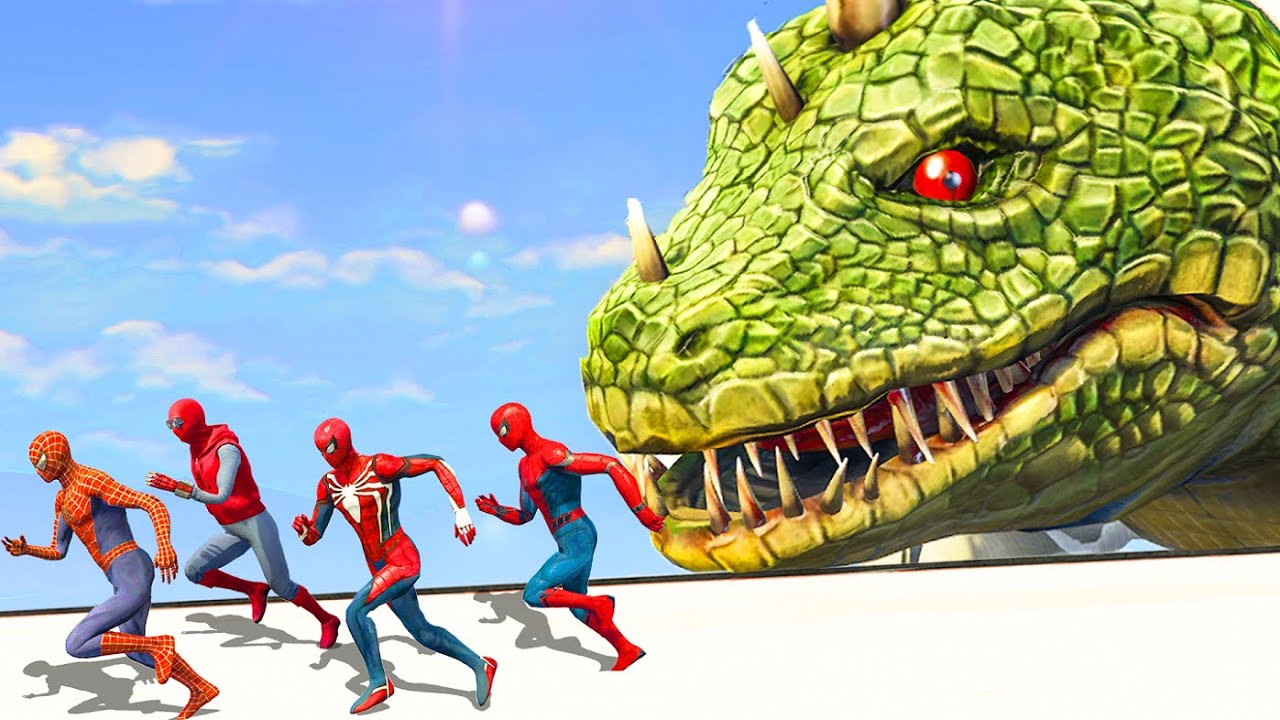 Spiderman & Spider-Man Homecoming & Spider Man PS4 vs The Lizard - YouTube