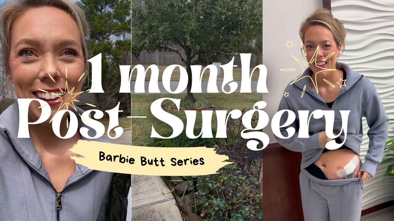 Life 4 Weeks After Barbie Butt Surgery | First Walk, Stitches Out ...