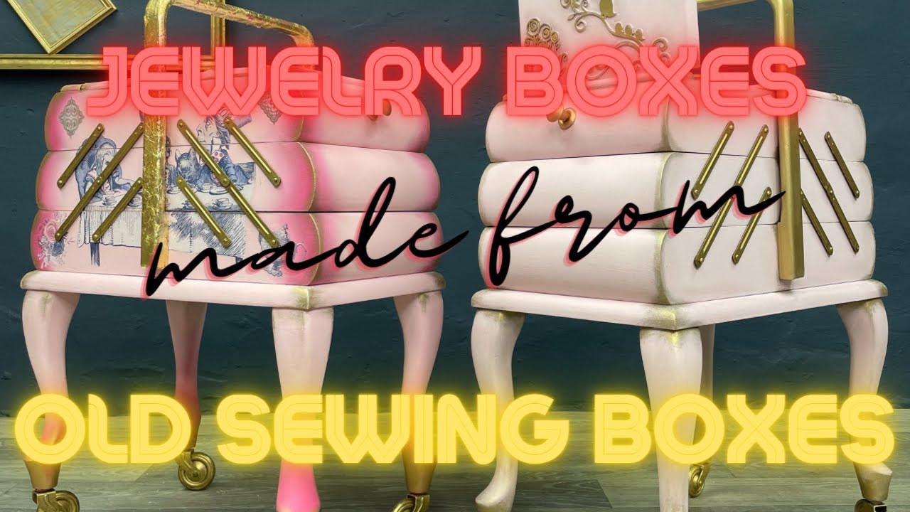 How to Transform a Vintage Sewing Box - YouTube