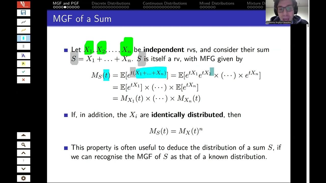 ACST3060: Moment Generating Function and Probability Generating ...