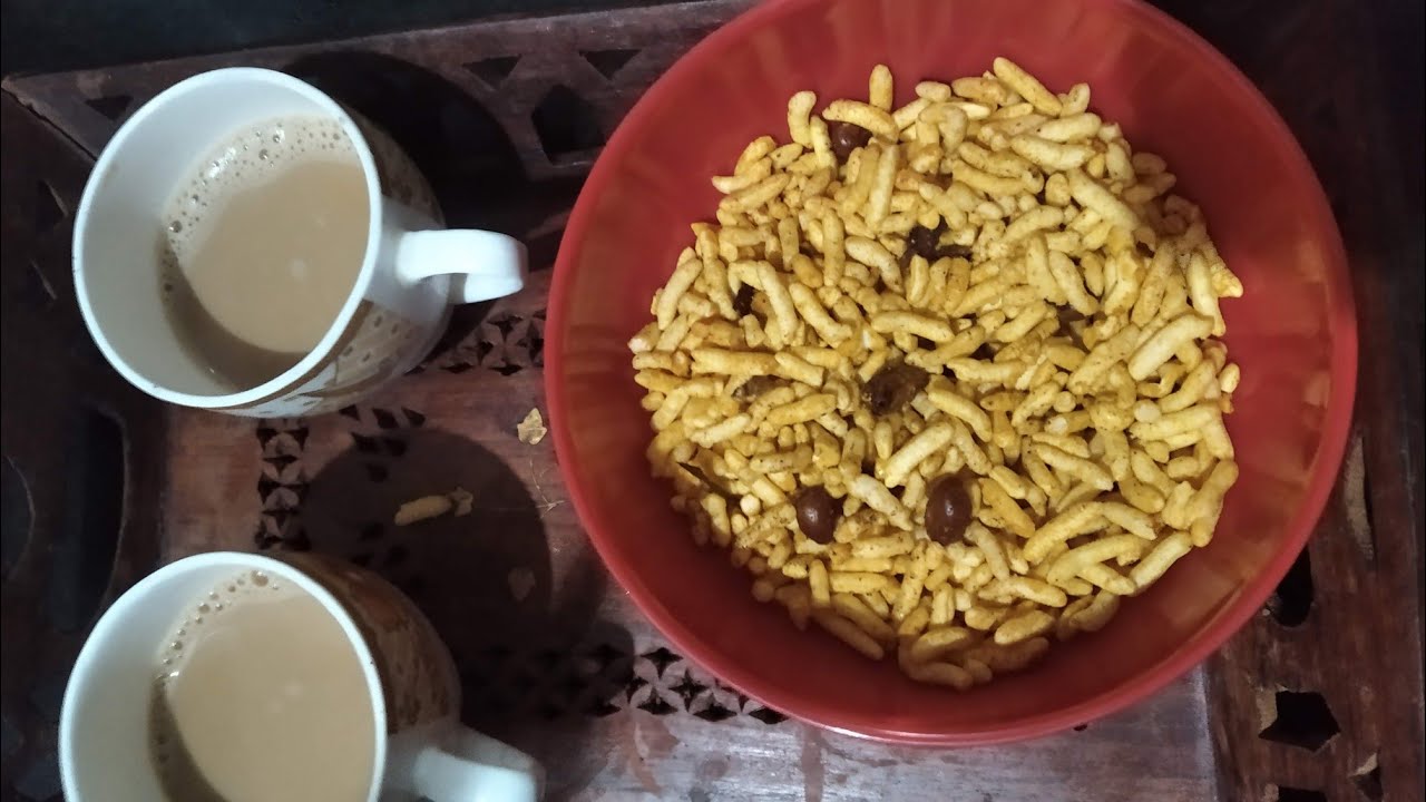 murmura snack/spicy masala puffed rice/tea time snack #shortvideo - YouTube