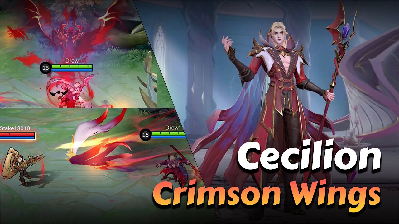 MLBB Cecilion Crimson Wings - YouTube