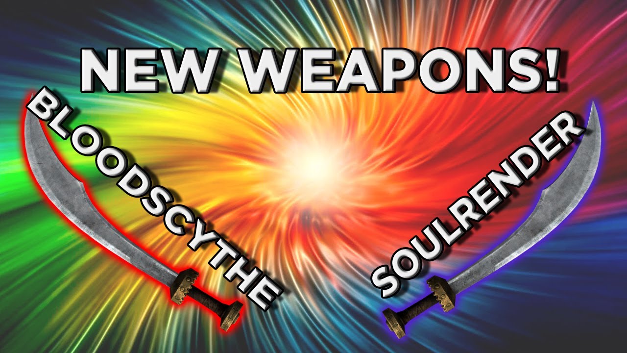 New Skyrim Dragonborn DLC Weapon Highlight - Bloodscythe and Soulrender ...