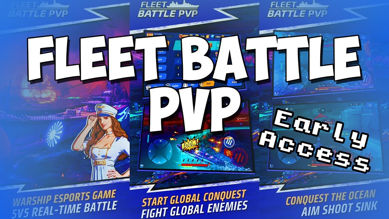FLEET BATTLE PVP - EARLY ACCESS Mobile Gameplay - Warship Esports Game ...