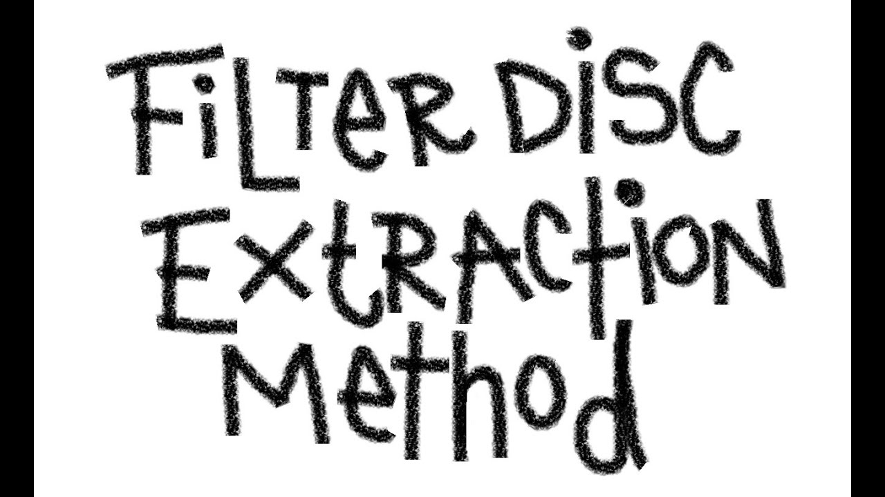 Filter Disc Extraction Method - YouTube