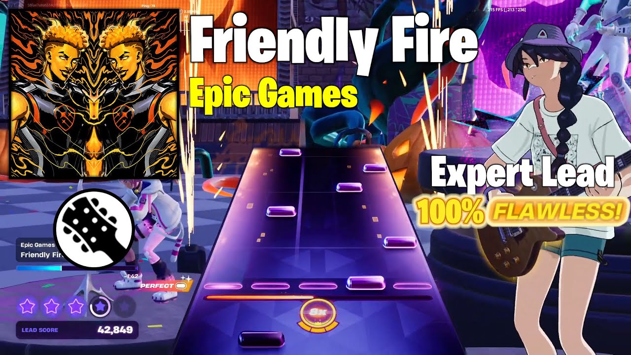 Friendly Fire Expert Lead 100% FC - Fortnite Festival - YouTube