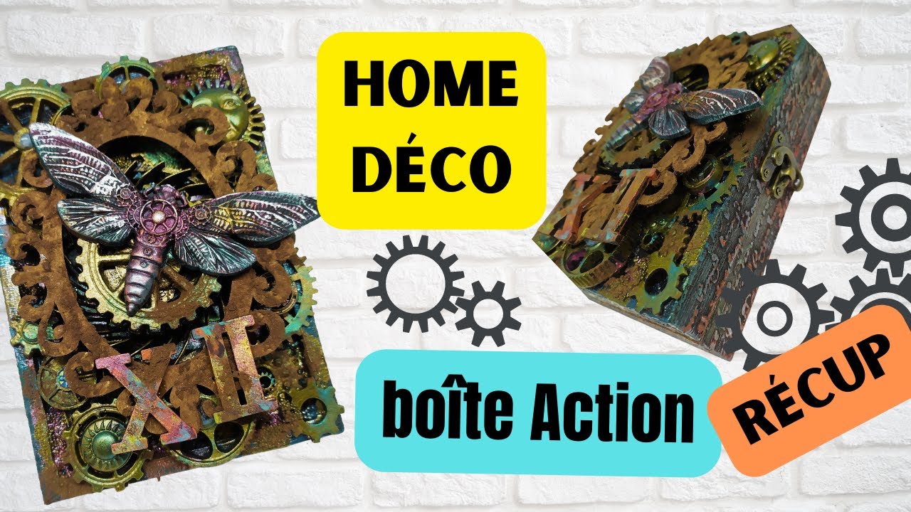 Tuto Home déco avec les boîtes en bois de chez Action Astuce récup ...