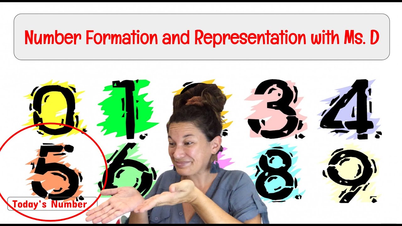 Number 5 Formation and Representation with Ms. D - YouTube