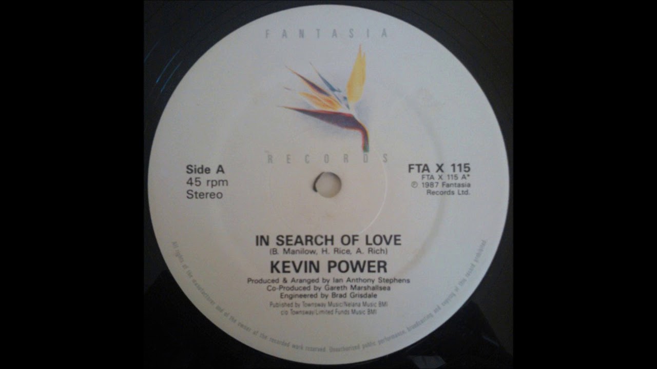 Kevin Power – In Search Of Love (12" Version) 1987 - YouTube