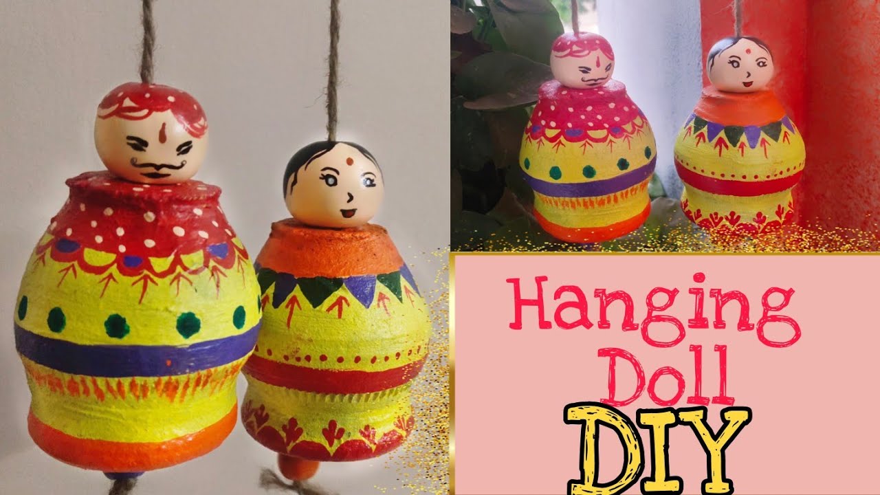 Best DIY / Hanging Doll / for home decoration/garden decoration - YouTube
