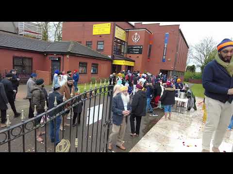 Vaisakhi Nishaan Sahib Gurdwara Monton Street Manchester 13/04/24 Part ...