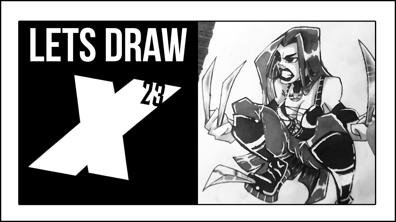 LETS DRAW - X-23 (SPEED DRAWING) - YouTube