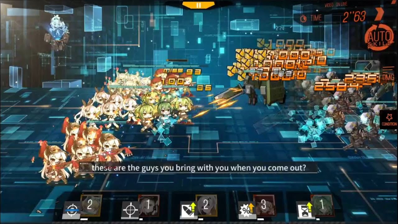[Girls' Frontline] Theater 13 Core 8 - Improved Min Click Speedrun (1 min 56 sec) - YouTube