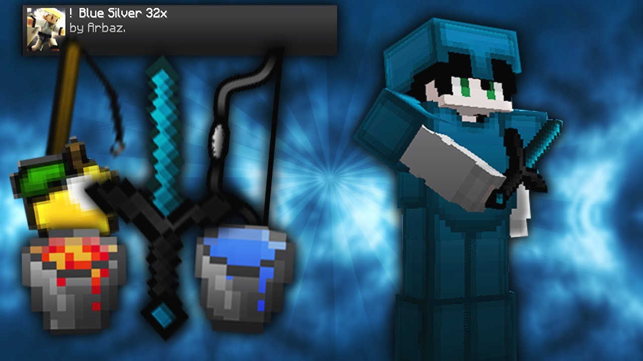 👉ESTE ES EL TEXTURE PACK BLUE 32x MAS BONITO PARA JUGAR SKYWARS & FPS ...