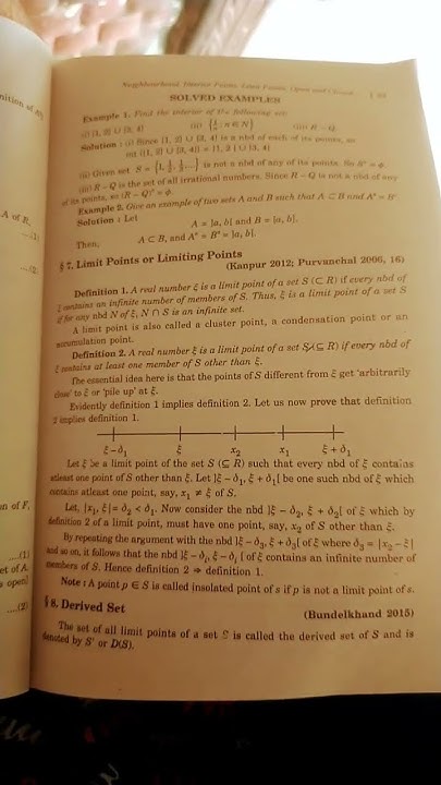 Limit point Real analysis #highermathematics MSc BSE csir net IIT jam gate upsc mathematics # ...