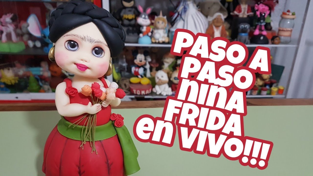 PASO A PASO EN VIVO NIÑA FRIDA - YouTube