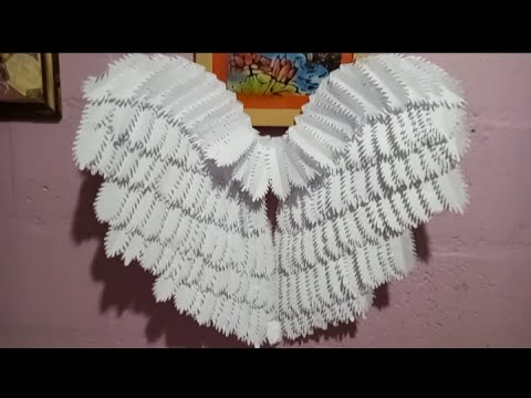DIY How to make angel wings/Paano gumagawa Ng angel pakpak - YouTube