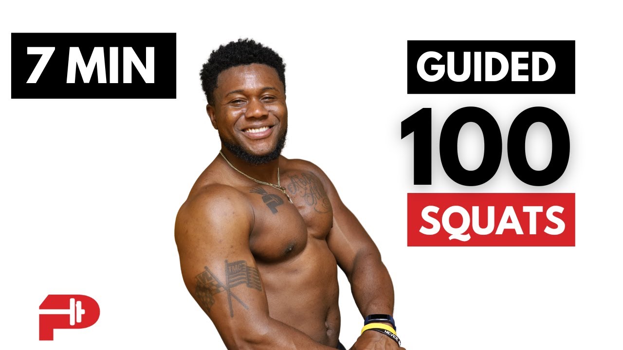 100 Reps GUIDED SQUATS Workout - YouTube