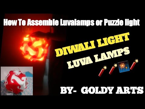 How to Assemble Luvalamps or Puzzle light | Luva lamps for diwali ...