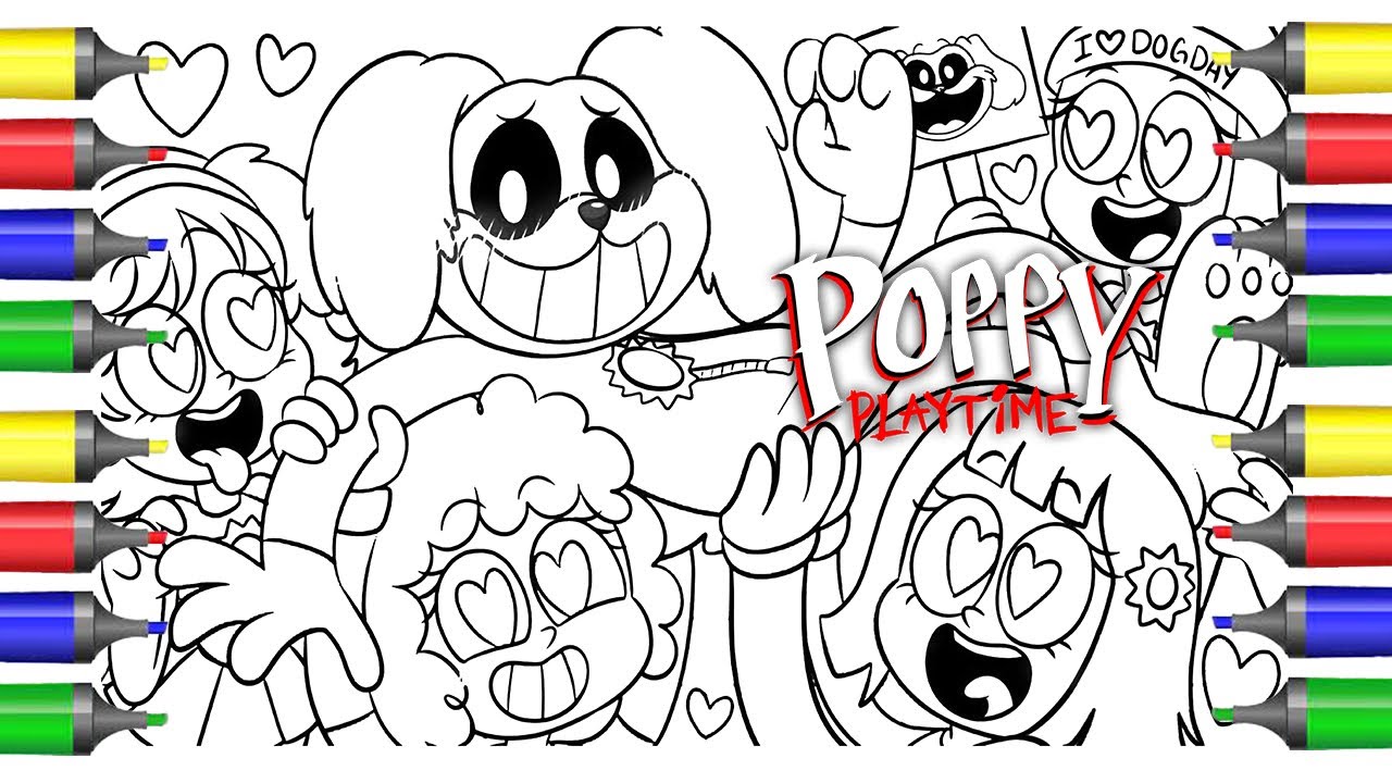 🌈 How to draw poppy playtime / DOGDAY GETS A FANCLUB /POPPY PLAYTIME ...